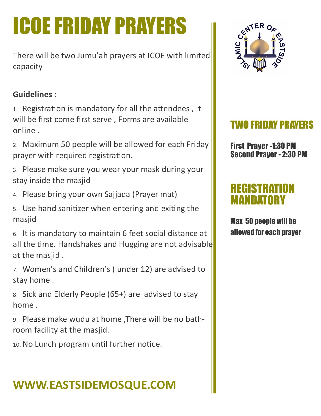 Islamic Center of Eastside (Bellevue Masjid)