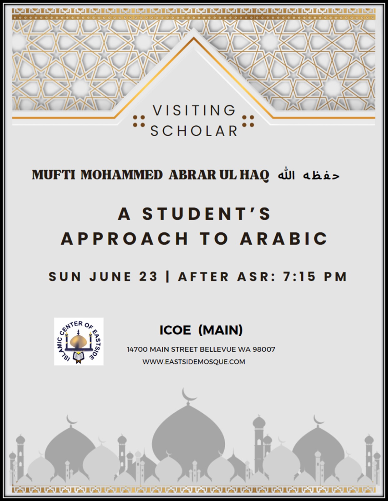 Islamic Center of Eastside (Bellevue Masjid)