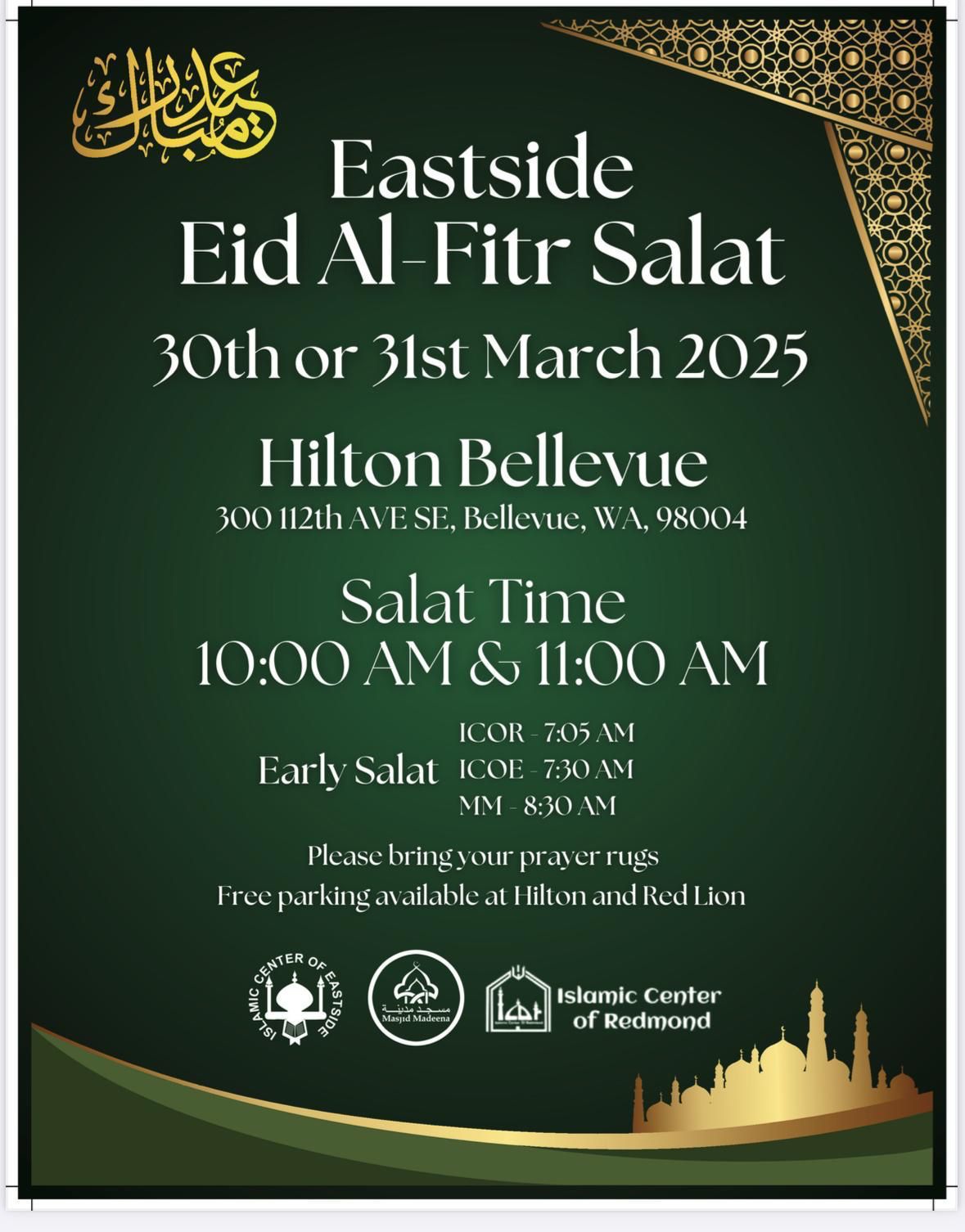 Islamic Center of Eastside (Bellevue Masjid)